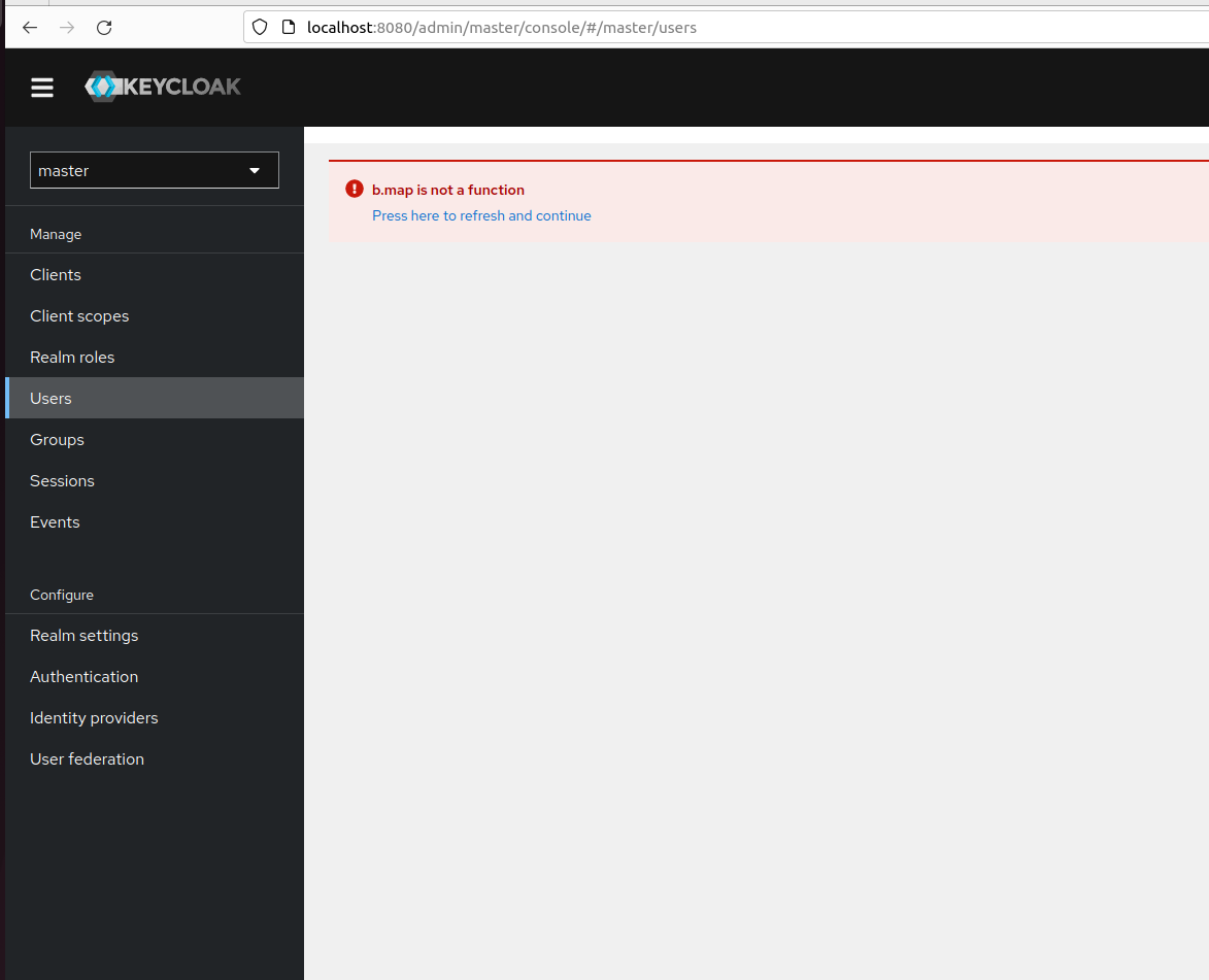 Unfriendly error message when user-storage provider not available · Issue #24458 · keycloak ...