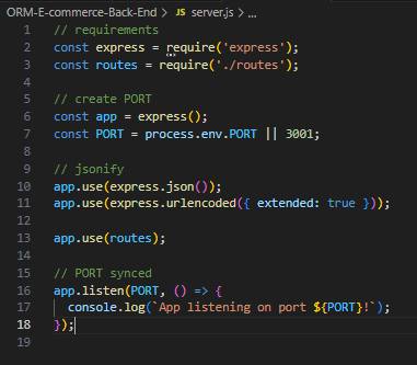 GitHub - DaelenWall/ORM-E-commerce-Back-End: UConn Bootcamp Chapter 9 ORM Challenge