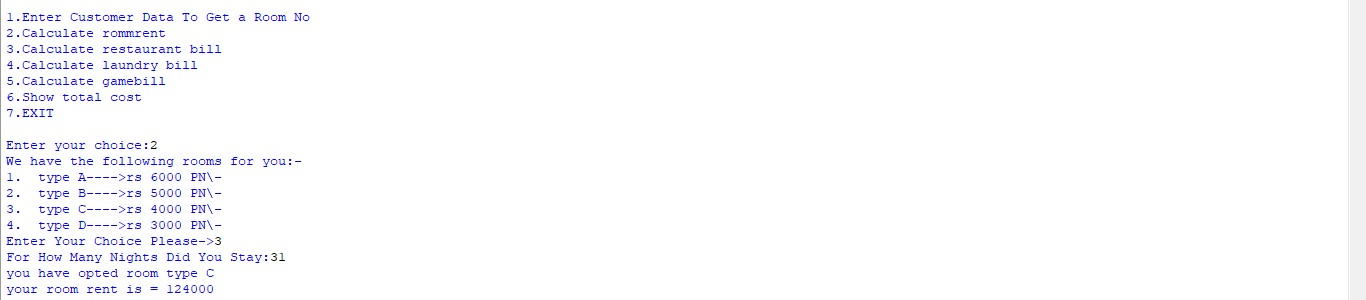 GitHub - prabhsharan1/Hotel-Management-System: Performs all the basic ...