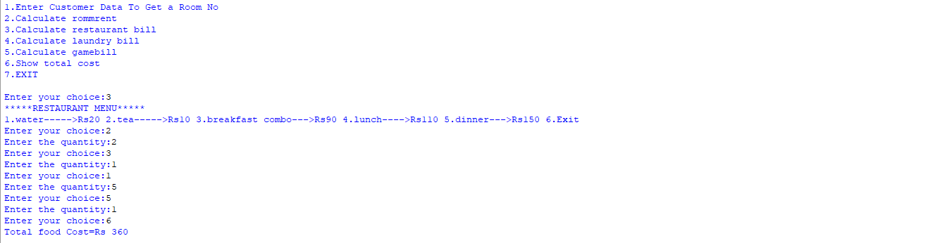 GitHub - prabhsharan1/Hotel-Management-System: Performs all the basic ...