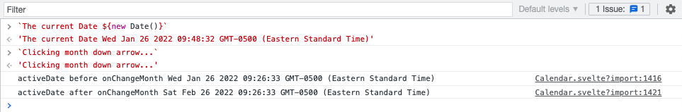 Clicking Datepicker month selection arrows don't work as expected ...