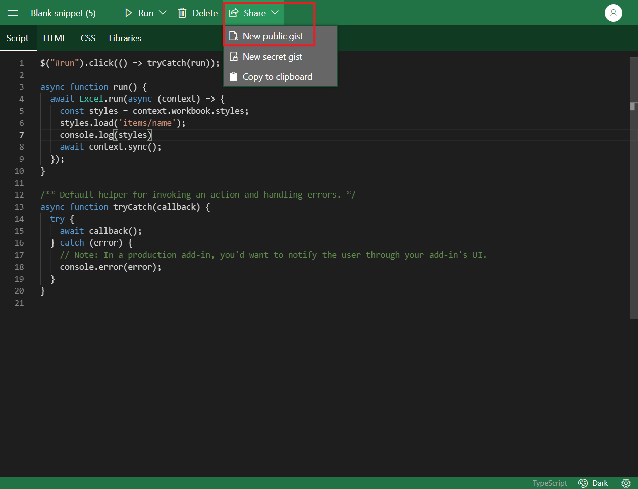 RichApi.Error: The requested resource doesn't exist. · Issue #3560 · OfficeDev/office-js · GitHub
