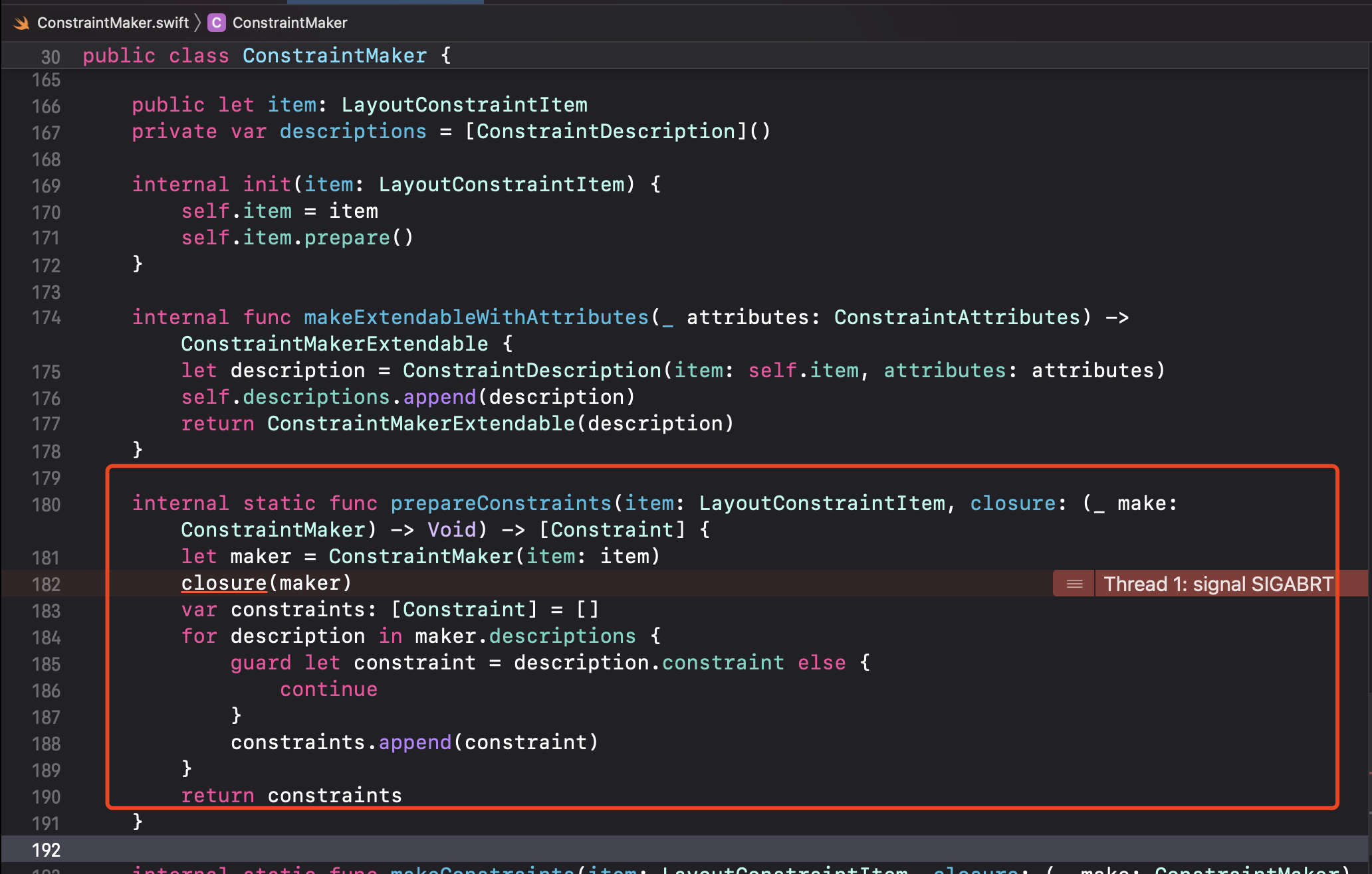The use of SnapKit in a framework is causing a crash · Issue #775 · SnapKit/SnapKit · GitHub
