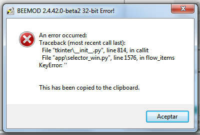 BEE4.42.0 Beta 2 (32bit) - The application will crash if certain buttons from the exporting ...