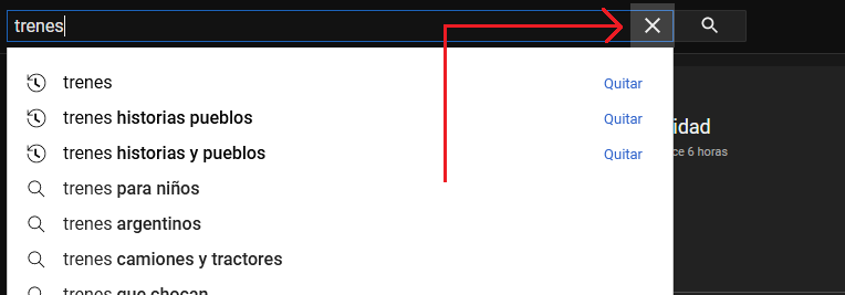 In the search bar, the X is using a bigger (disproportionate) collider ...