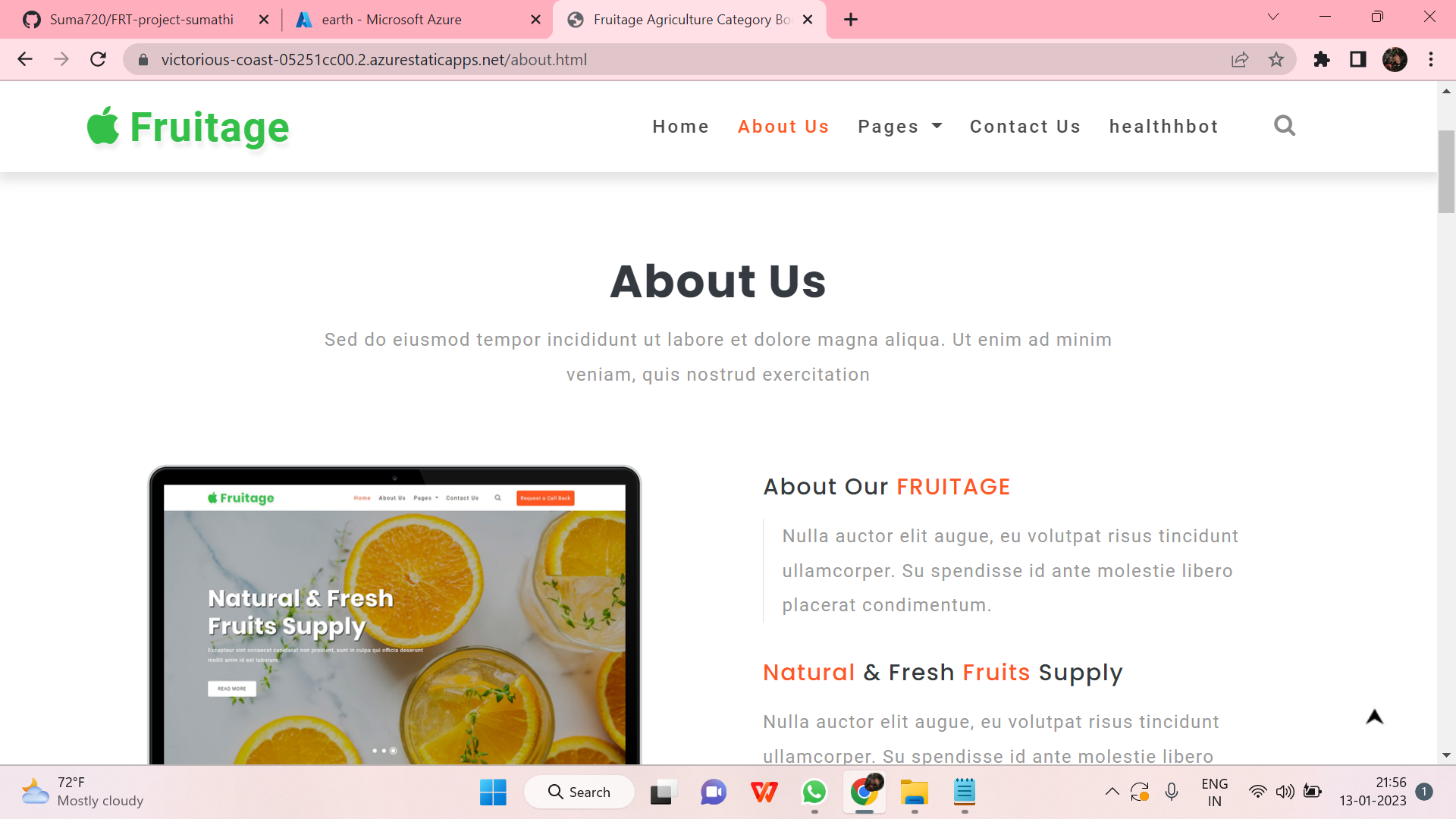GitHub - DoneSumathi1/FRT-project-sumathi