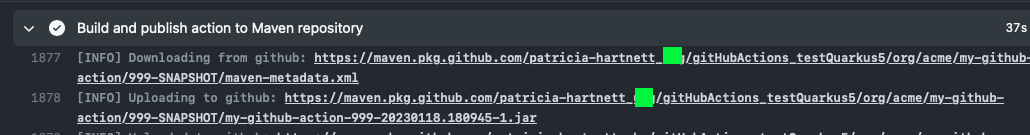 Unable to resolve action , repository not found, part 2 · Issue #109 · quarkiverse/quarkus ...