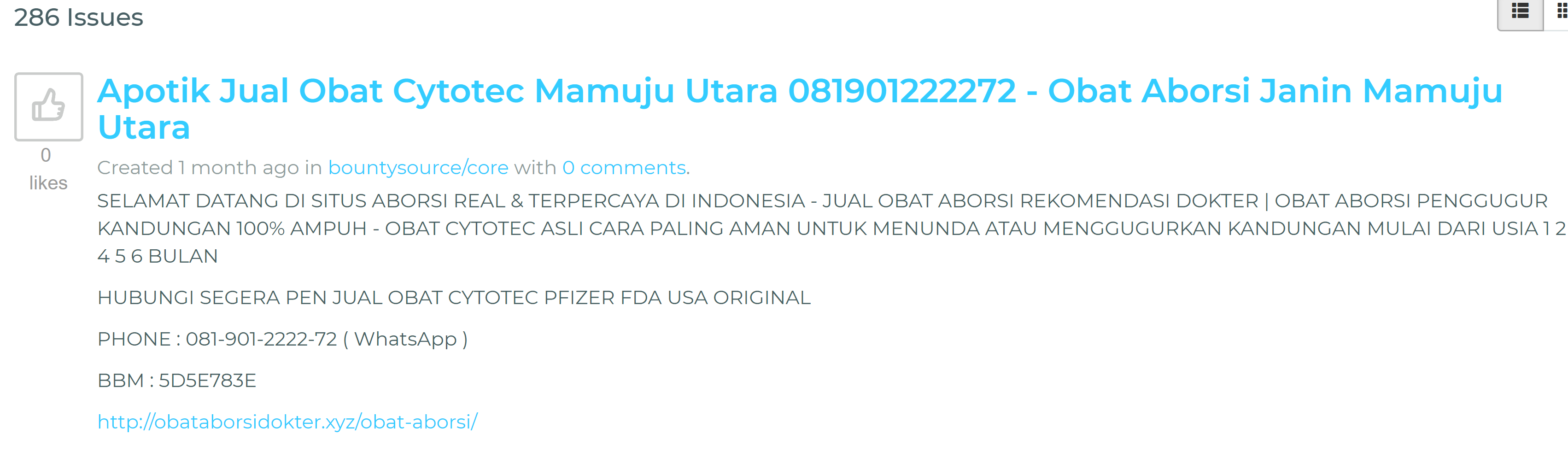 Bountysource display non-existing issues · Issue #1248 · bountysource/core · GitHub