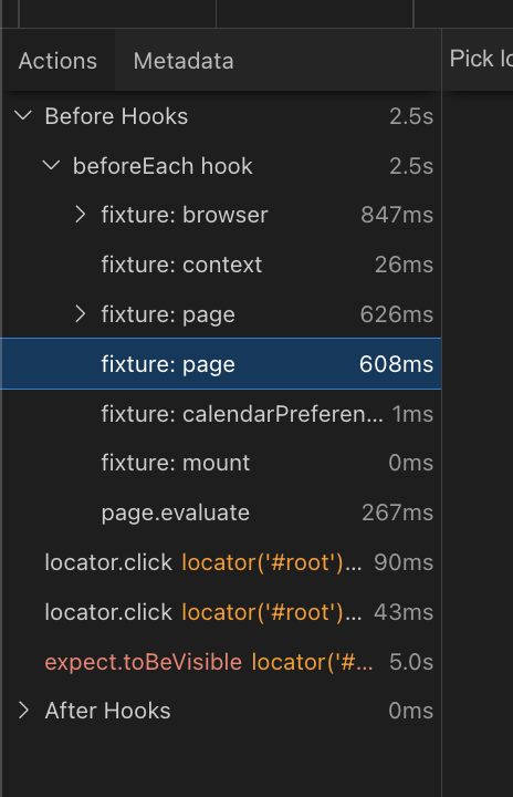 Bug Page Setup Exceeds 10 Seconds While Executing Component Test Cases In Playwright Service