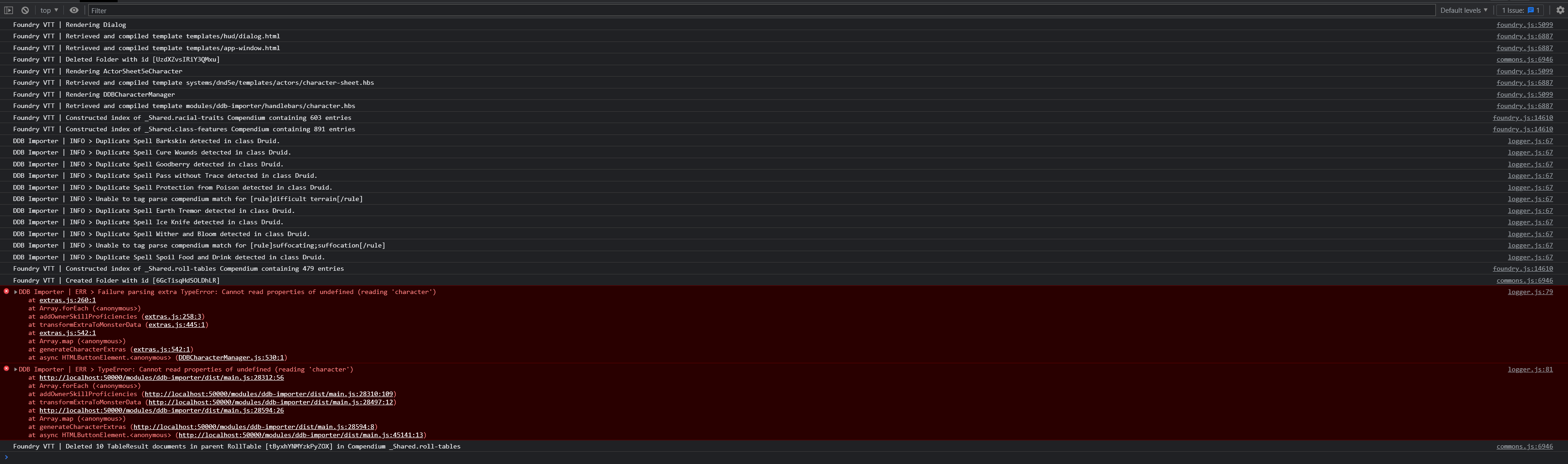Companion Import Fails · Issue #295 · MrPrimate/ddb-importer · GitHub