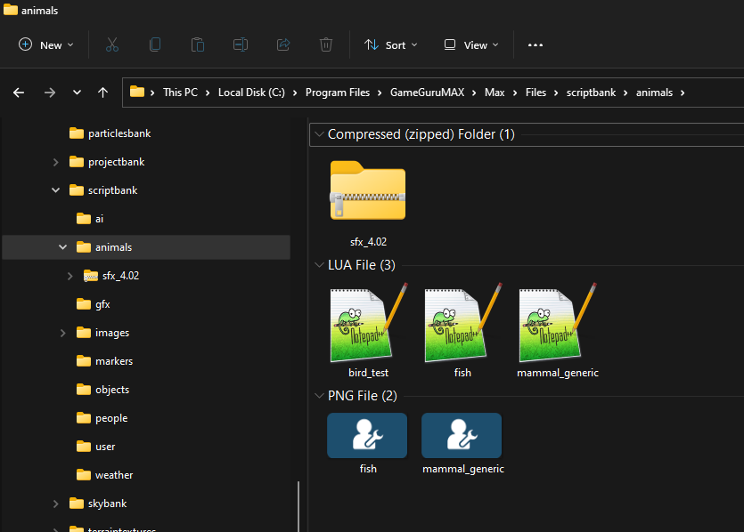 MAX - 2022.02.11 - Zip File in Script Bank Folder · Issue #2025 · TheGameCreators/GameGuruRepo ...