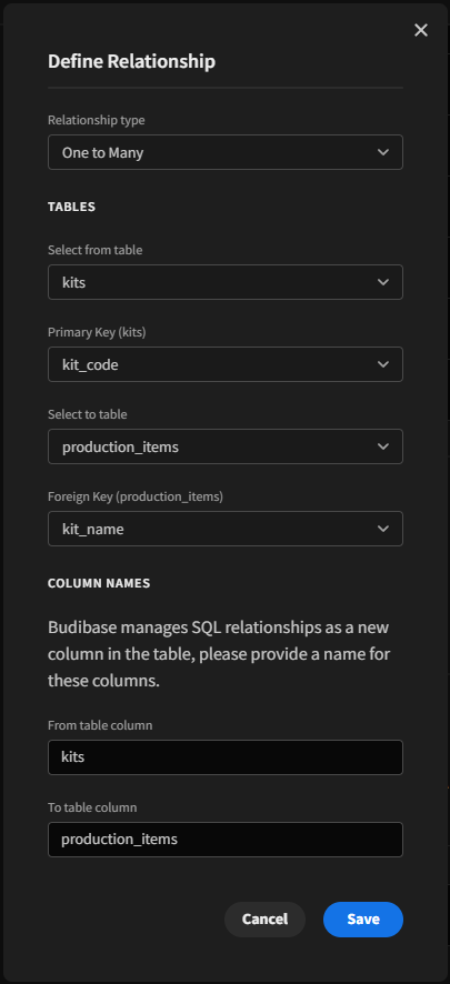 Budi 7050 Mysql Foreign Key Getting Overwritten In A Relation · Issue 10453 · Budibase 