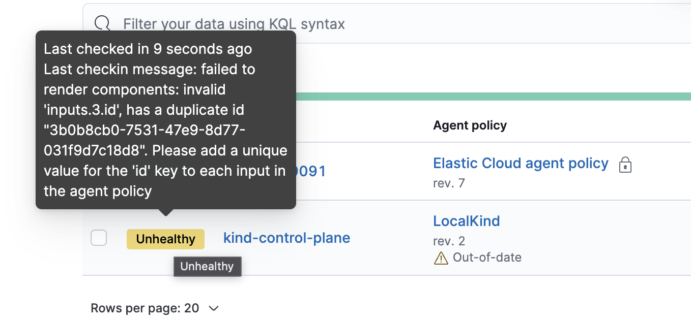 Old 8.6 KSPM agent is unhealthy after upgrade of stack to 8.7 · Issue #755 · elastic/cloudbeat ...