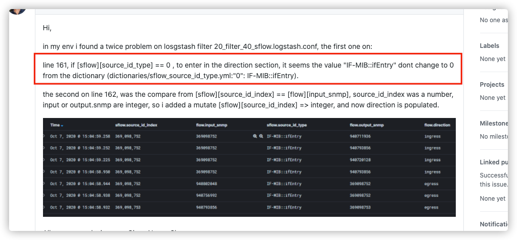 Sflow flow.direction not populate · Issue #617 · robcowart/elastiflow · GitHub