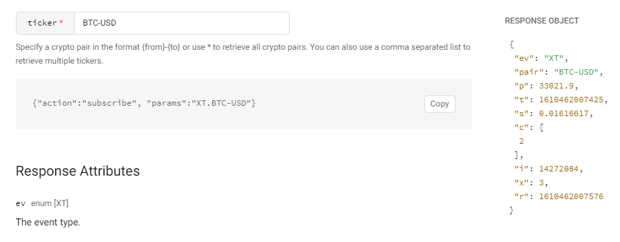 Websocket example is not working for crypto · Issue #87 · polygon-io/client-python · GitHub