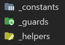 Add "_constants" "_helpers" "_guards" to folder names · Issue #536 ...