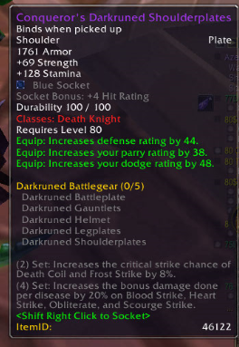 [Item/Loot] DK Tier 8 Tanking Gloves / Shoulders · Issue #3546 ...