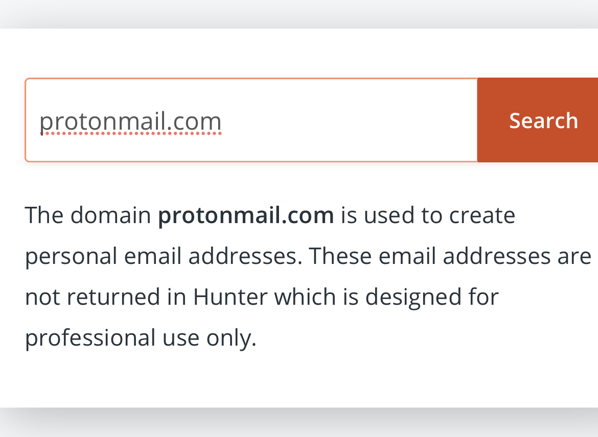 Hunter.io indexing your proton.me domain · Issue #300 · ProtonMail/WebClients · GitHub