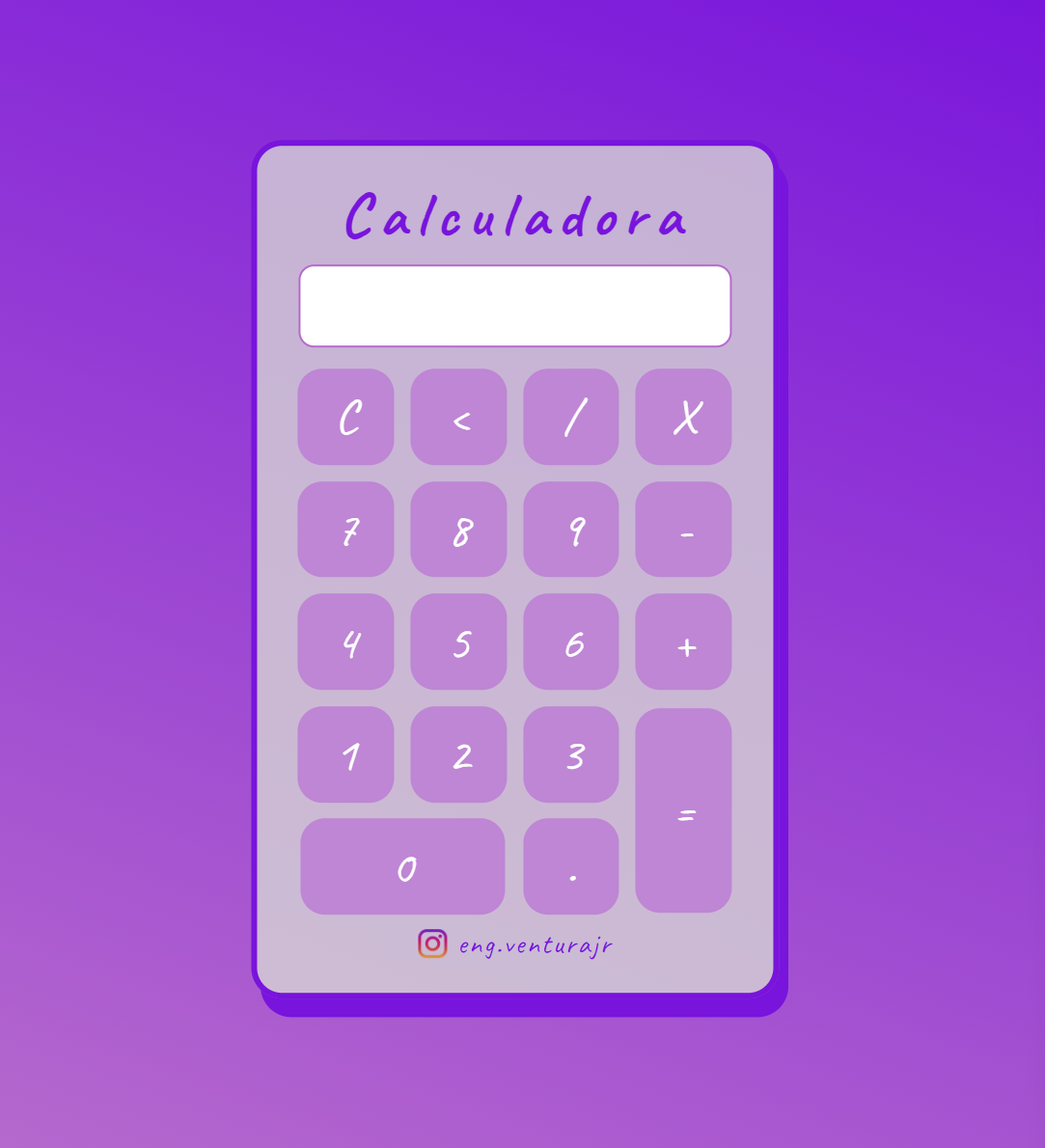 GitHub - Ventura-Jr/CALCULADORA-SIMPLES