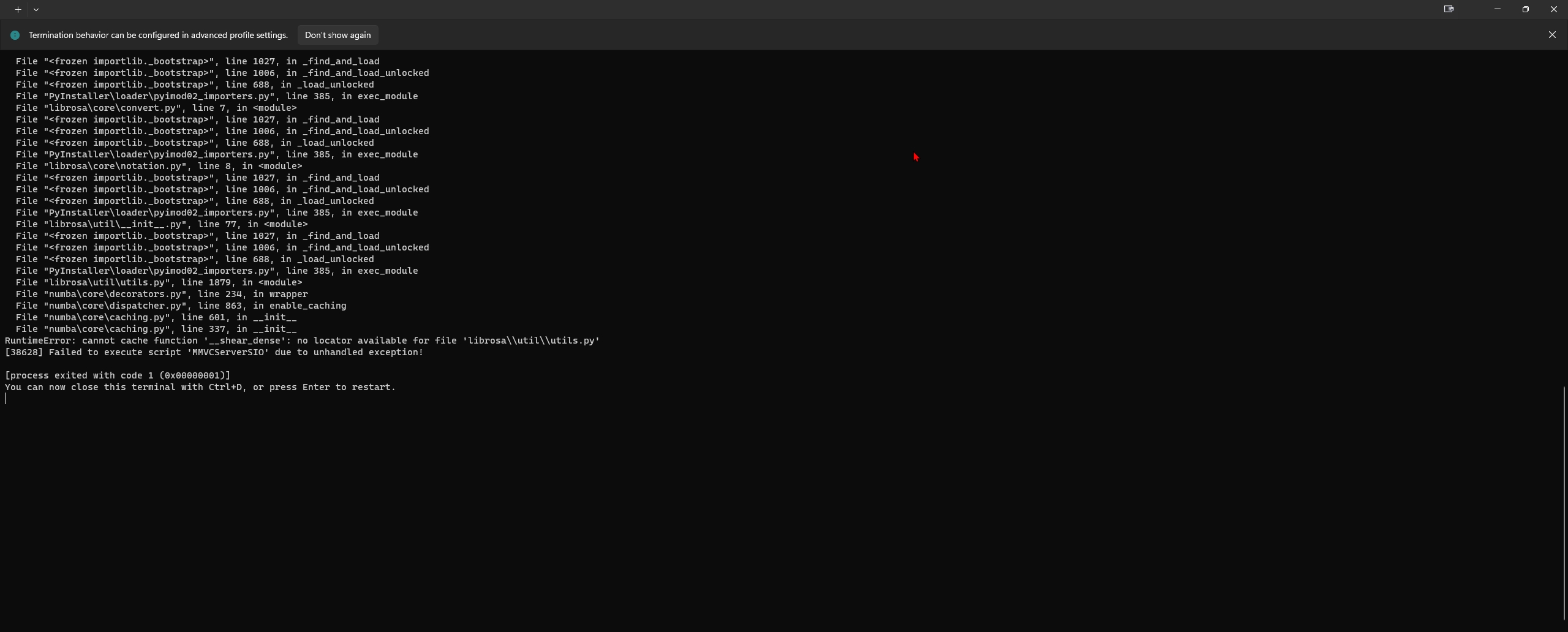 cannot cache function '__shear_dense' · Issue #567 · w-okada/voice-changer · GitHub