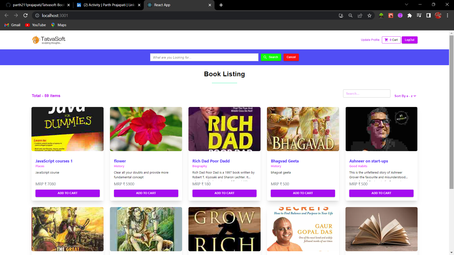 GitHub - parth211prajapati/Tatvasoft-Book-Store