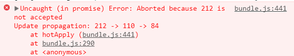 Use Of Promise Reject In Hot Reloading Code Triggers Chrome Debugger On Every Save · Issue