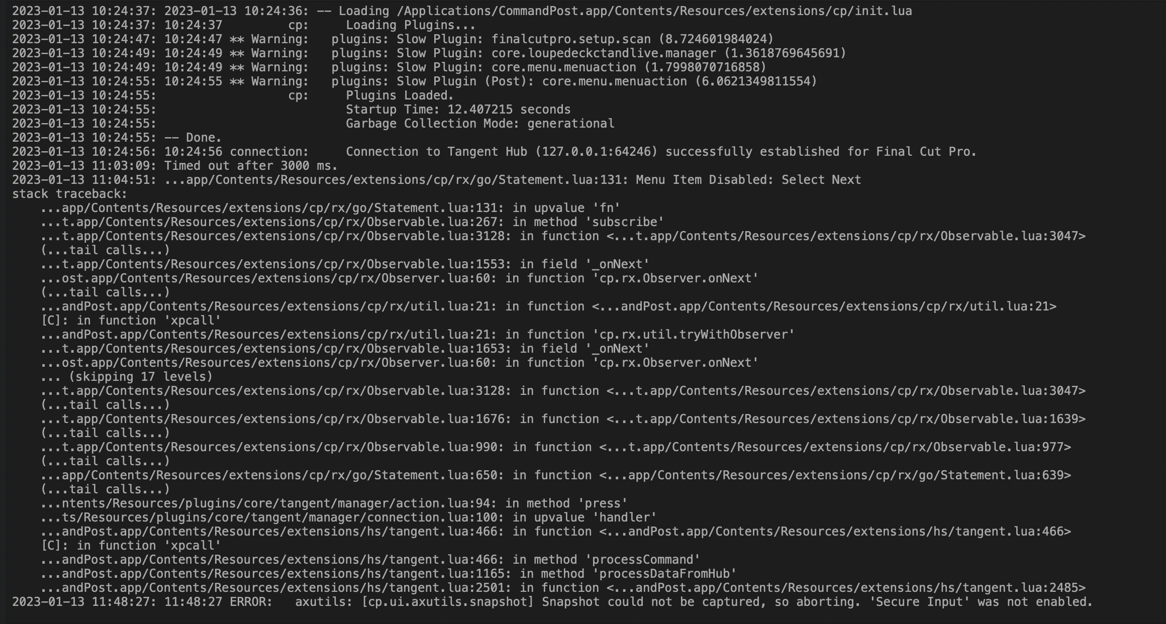 Slow down during color control while using tangent ripple · Issue #3172 · CommandPost ...