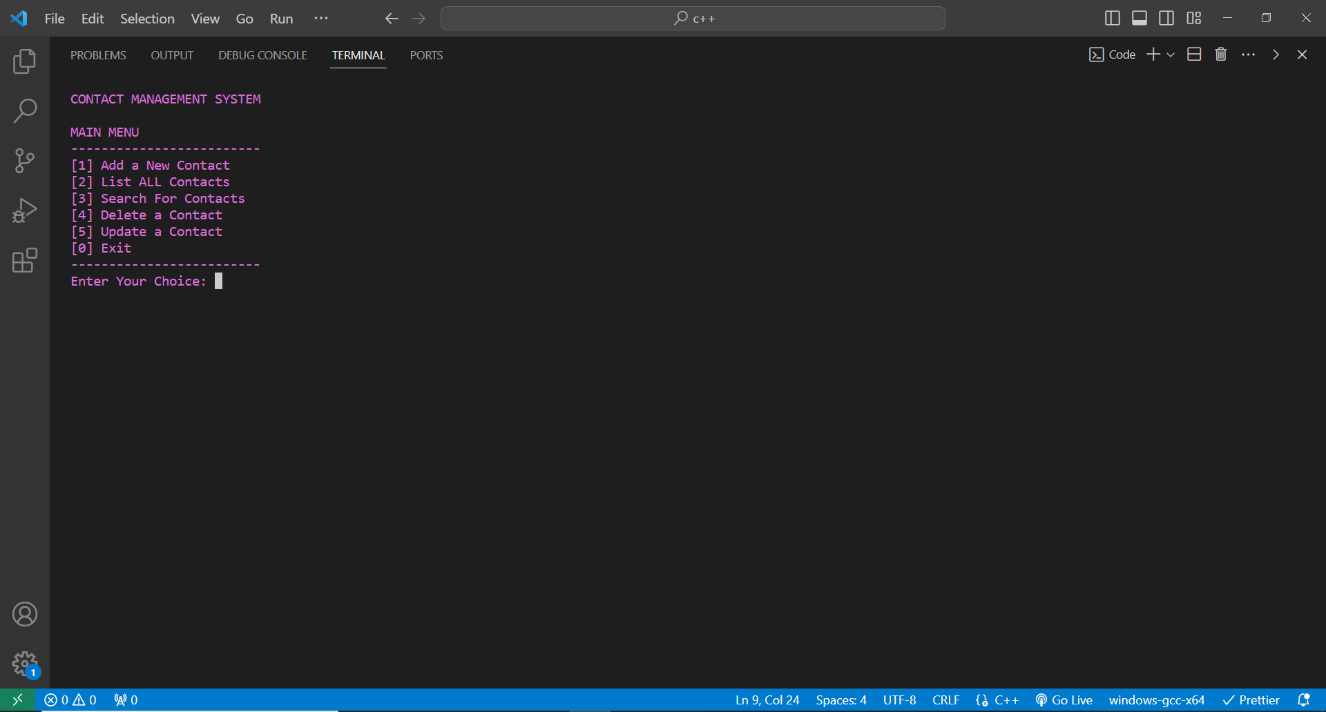 GitHub - paritosh22/Contact-Management-System