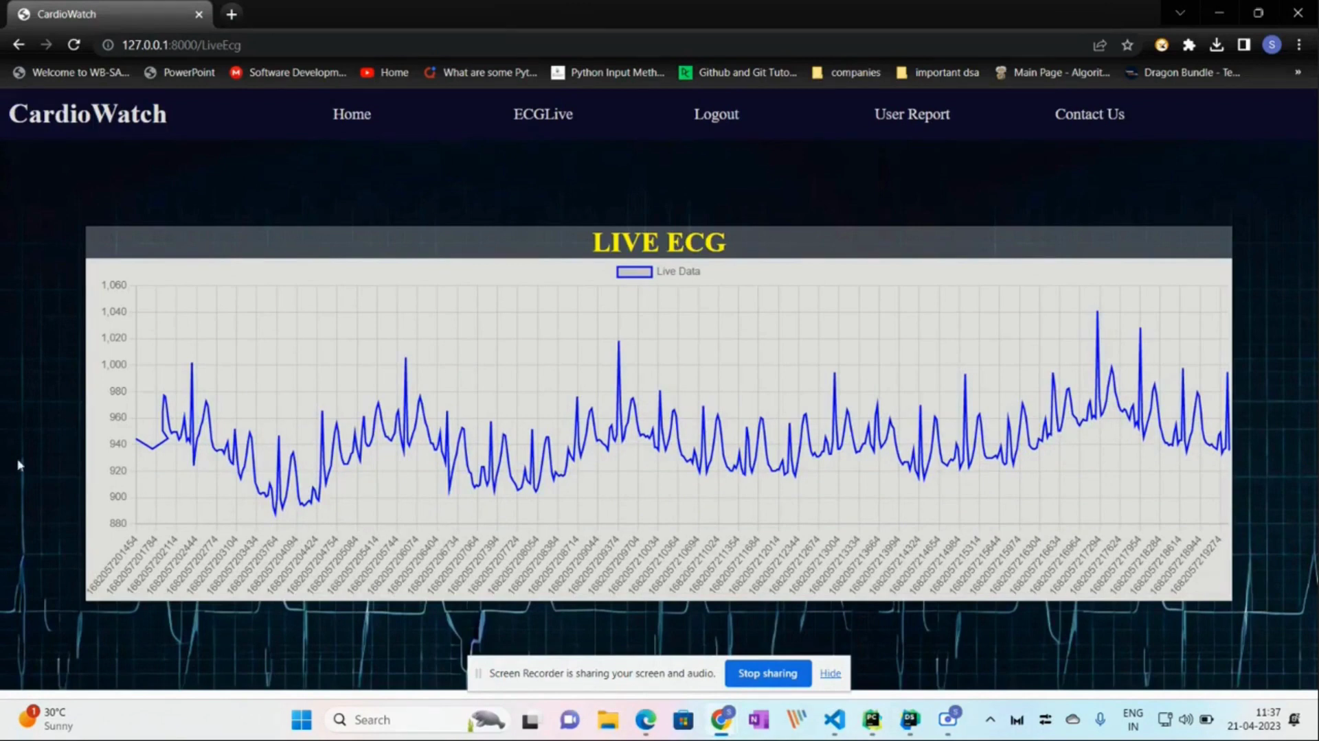 GitHub - Siddhant0507Shekhar/CardioWatch---Live-ECG-Web-App: Live ECG ...