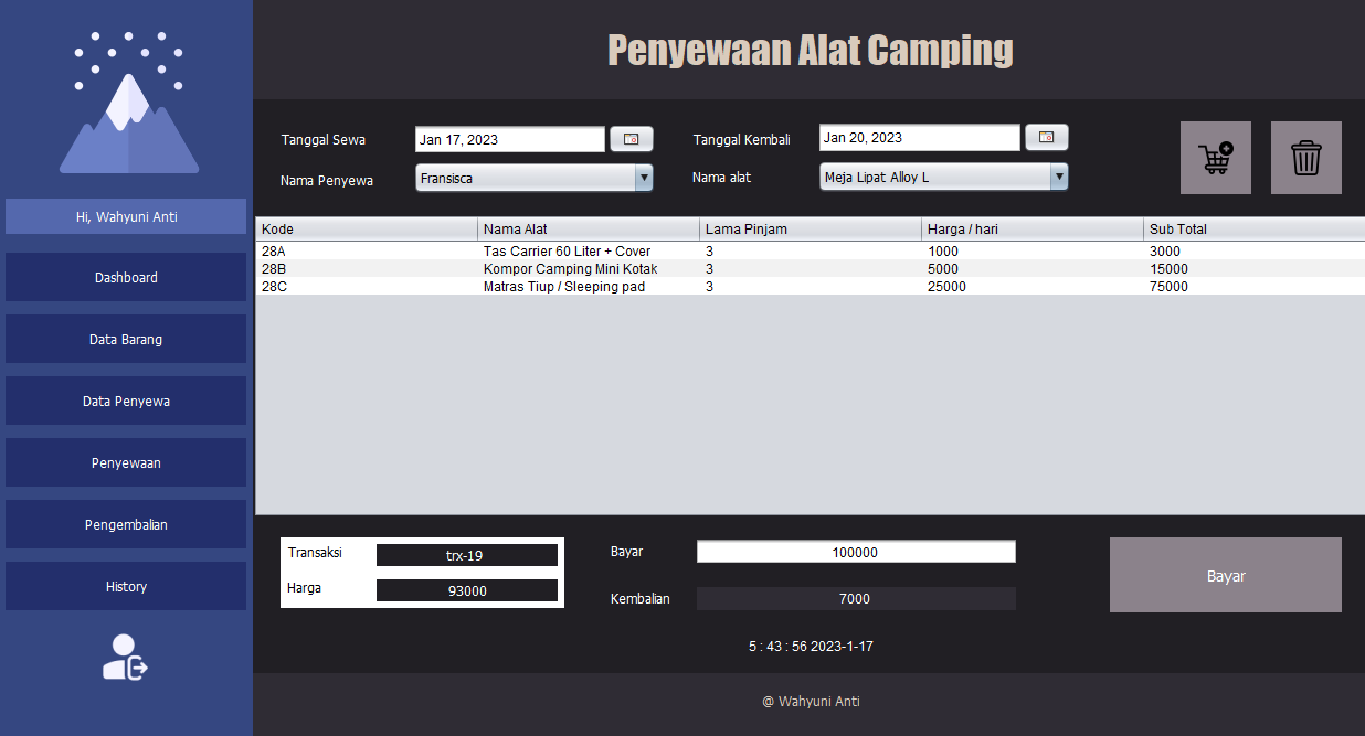 GitHub - Wahyunianti/Java-GUI-Rental-Application-Camping-: This is a camping equipment rental ...