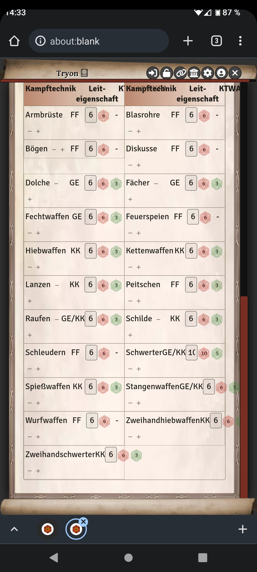 Statuseffekt: Belastung · Issue #1318 · Plushtoast/dsa5-foundryVTT · GitHub
