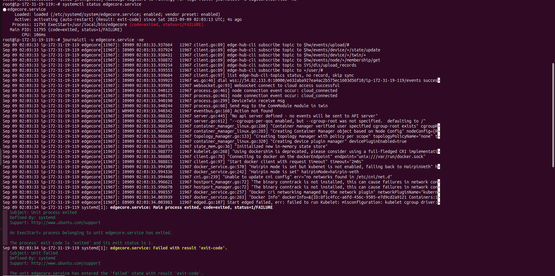getting error while installation on edge device · Issue #5008 · kubeedge/kubeedge · GitHub