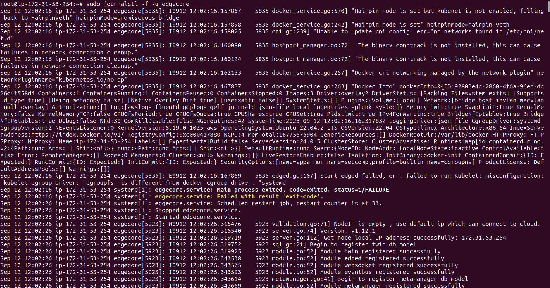 getting error while installation on edge device · Issue #5008 · kubeedge/kubeedge · GitHub