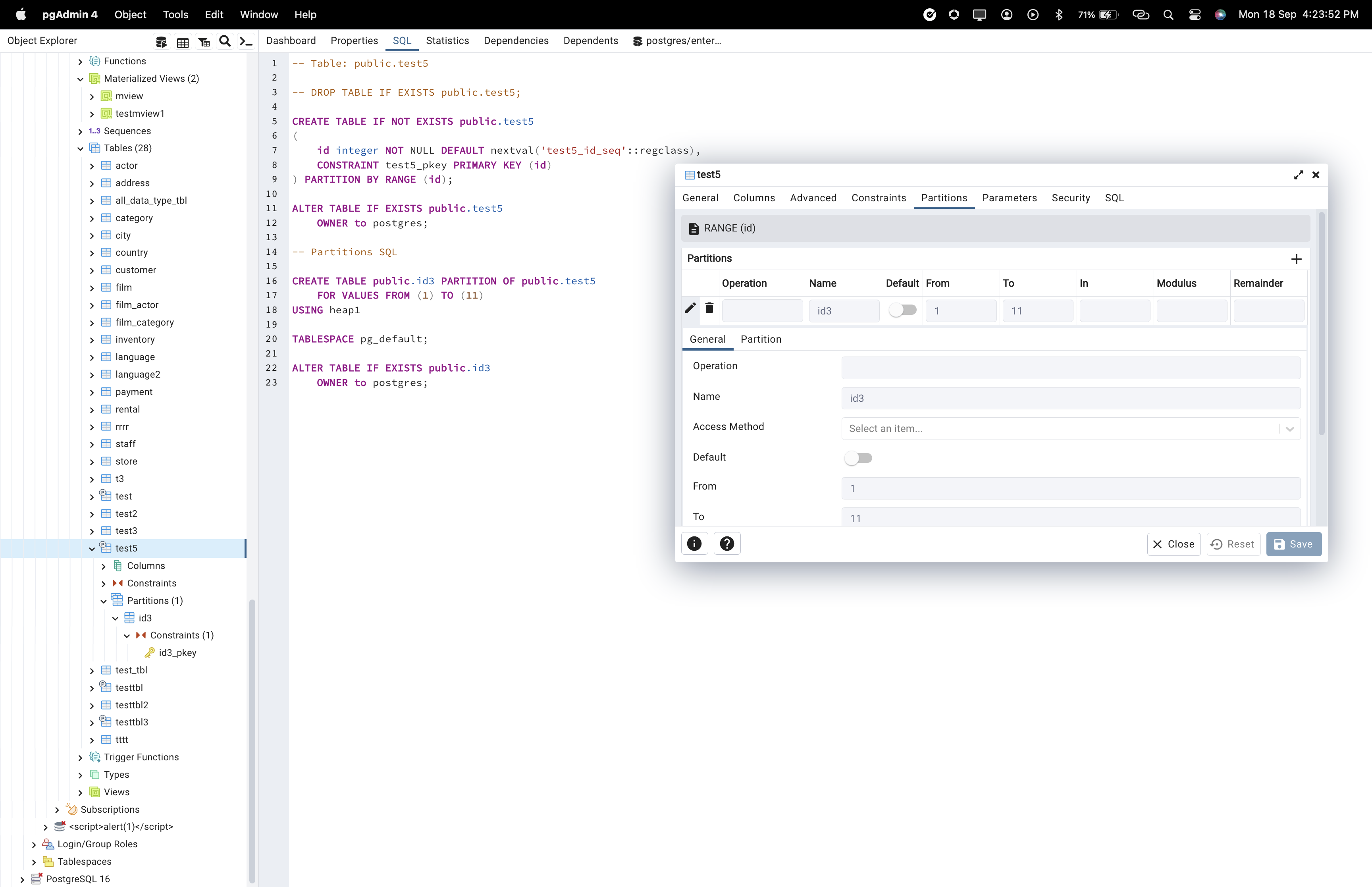 Add Using Option While Creating A Table · Issue 6378 · Pgadmin Org 3727