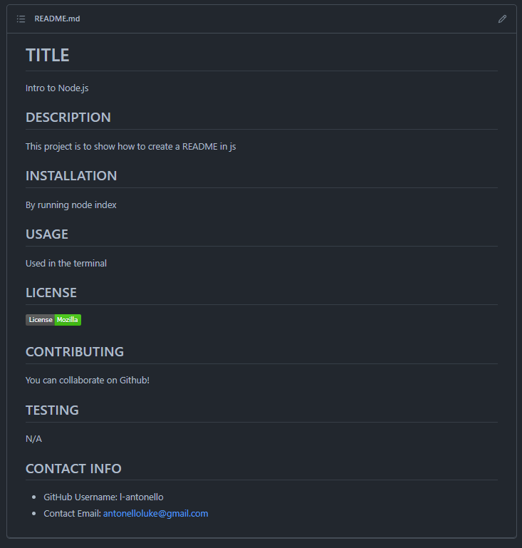 GitHub - l-antonello/README-generator