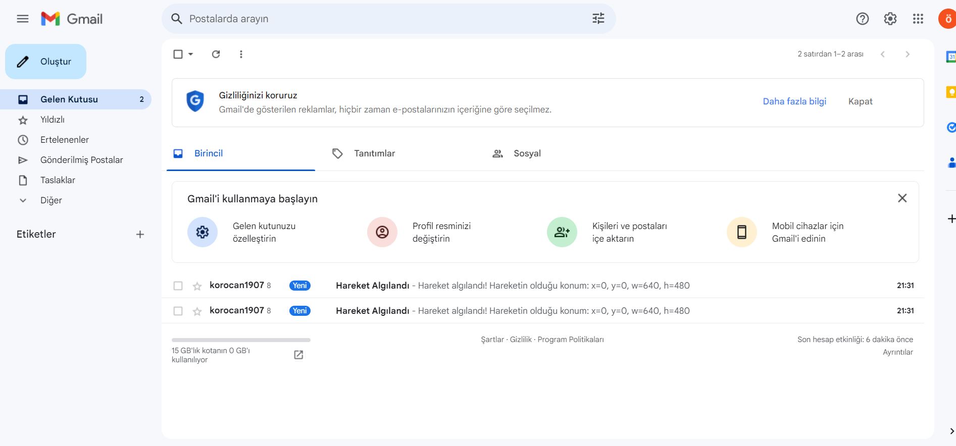 GitHub - kerembilir/OpenCV-Hareket-Algilama-v2