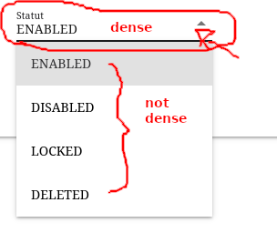Apply "dense" to the QSelect drop-down list (Qitem) automatically · Issue #10672 ...