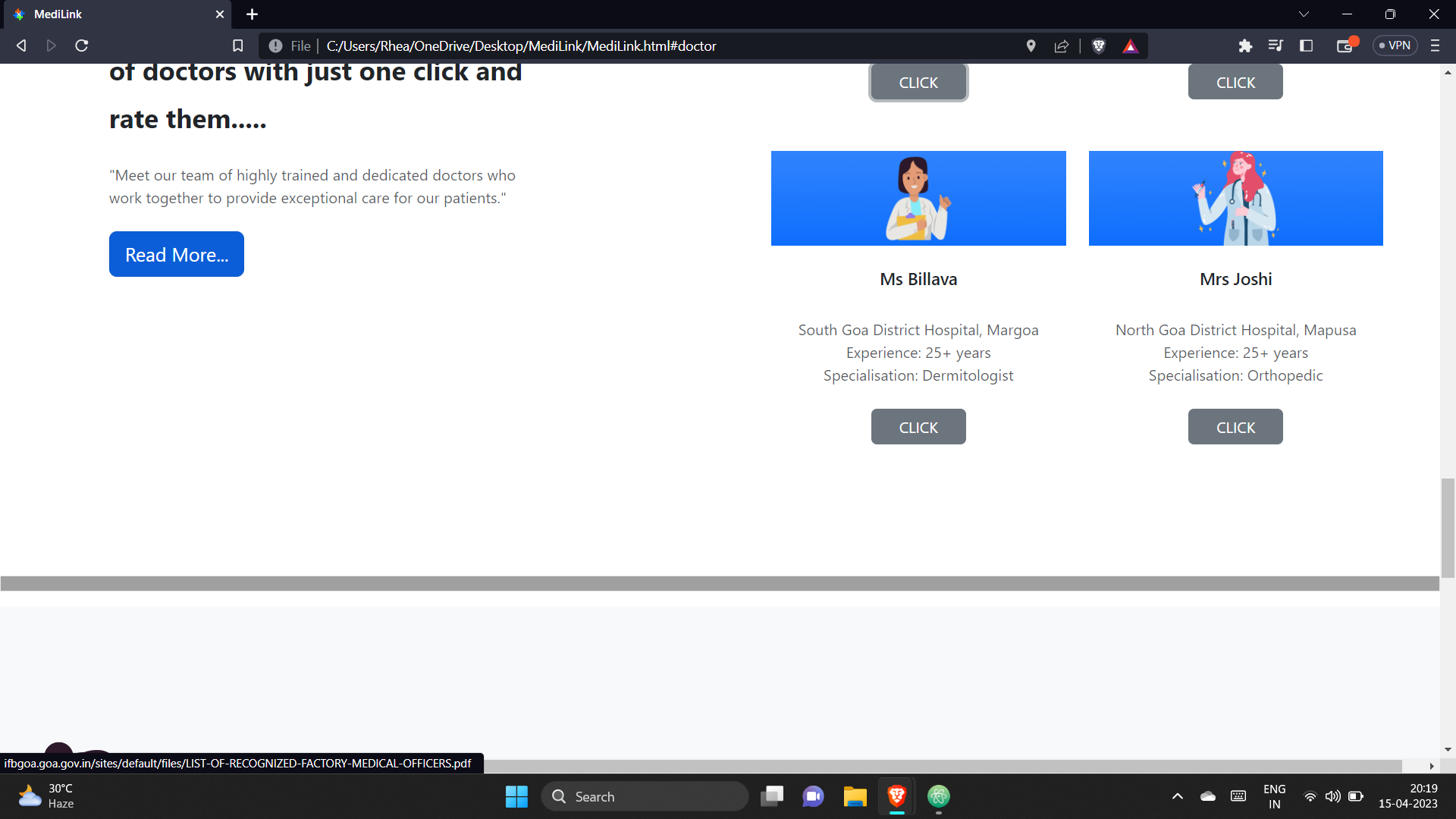 GitHub - RheaBillava/GFG-MEDILINK