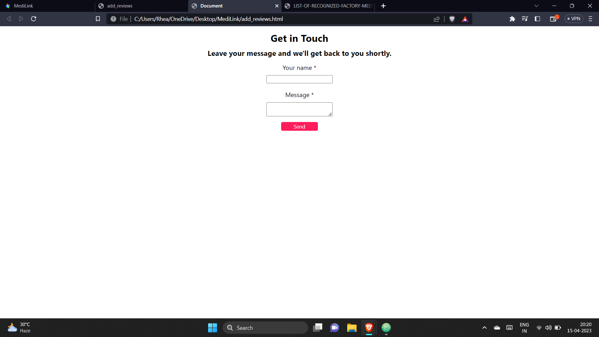 GitHub - RheaBillava/GFG-MEDILINK