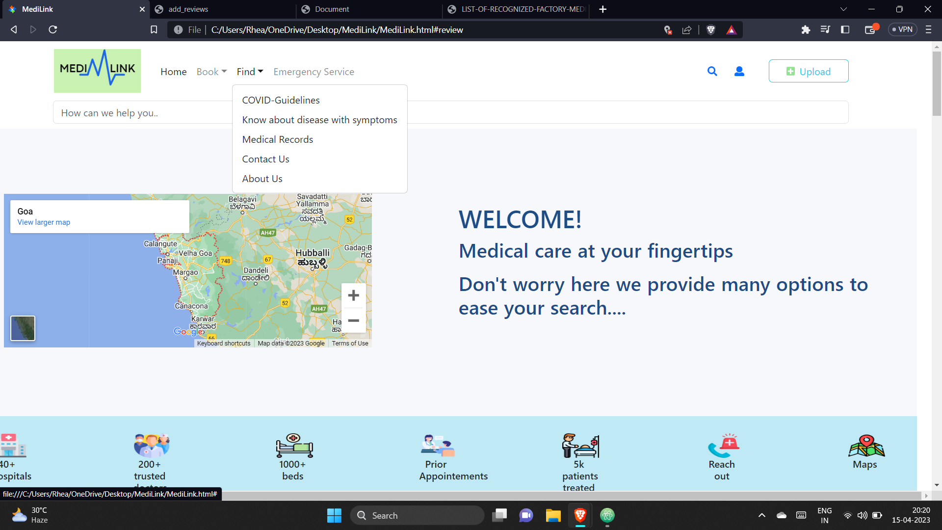 GitHub - RheaBillava/GFG-MEDILINK