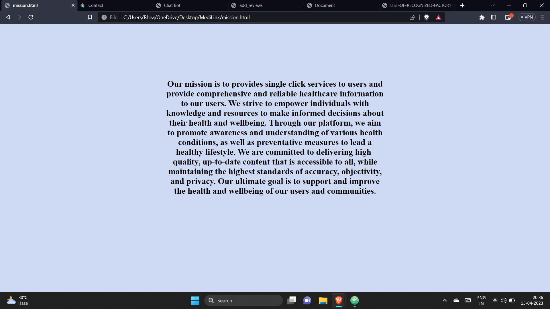 GitHub - RheaBillava/GFG-MEDILINK