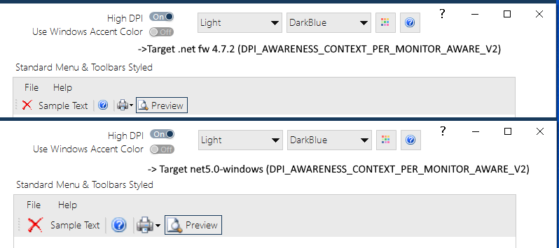 High DPI support on ToolStrip in .Net 5 · Issue #4671 · dotnet/winforms · GitHub