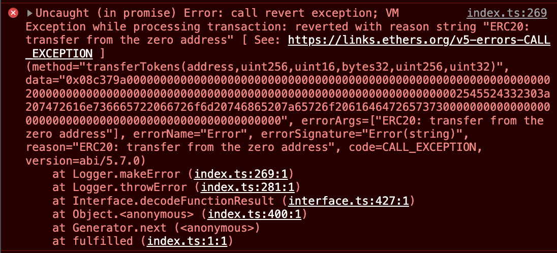 [QA] Bug sending ERC-20 tokens from BSC · Issue #218 · wormhole-foundation/wormhole-connect · GitHub