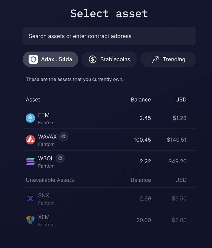 [Design] Asset filter buttons · Issue #619 · wormhole-foundation/wormhole-connect · GitHub