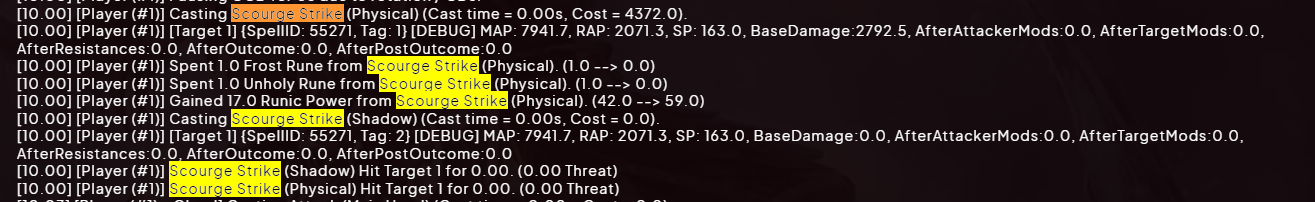 Scourge Strike is hitting for zero · Issue #2384 · wowsims/wotlk · GitHub