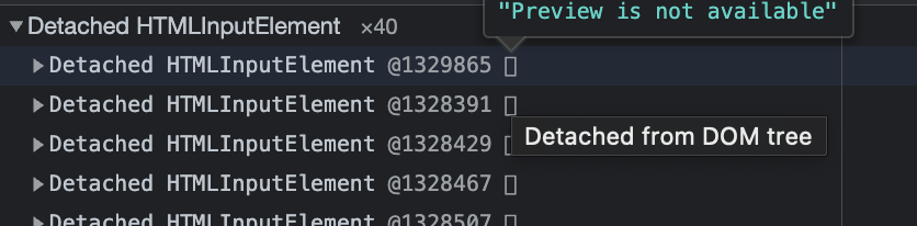 Memory leak in QSelect component with "use-input" prop enabled · Issue #14647 · quasarframework ...