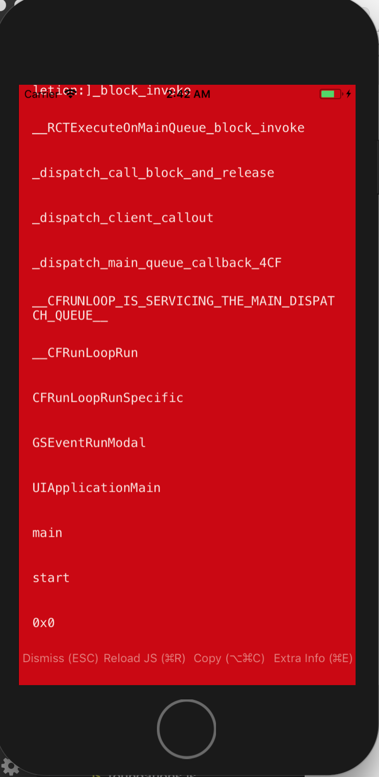 Working On Android But Not On Ios Exception
