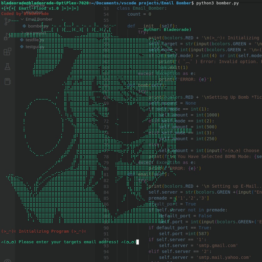 GitHub - Bladeorade/Email-Flood.V1: Email Bomber for Yahoo, Gmail, and ...