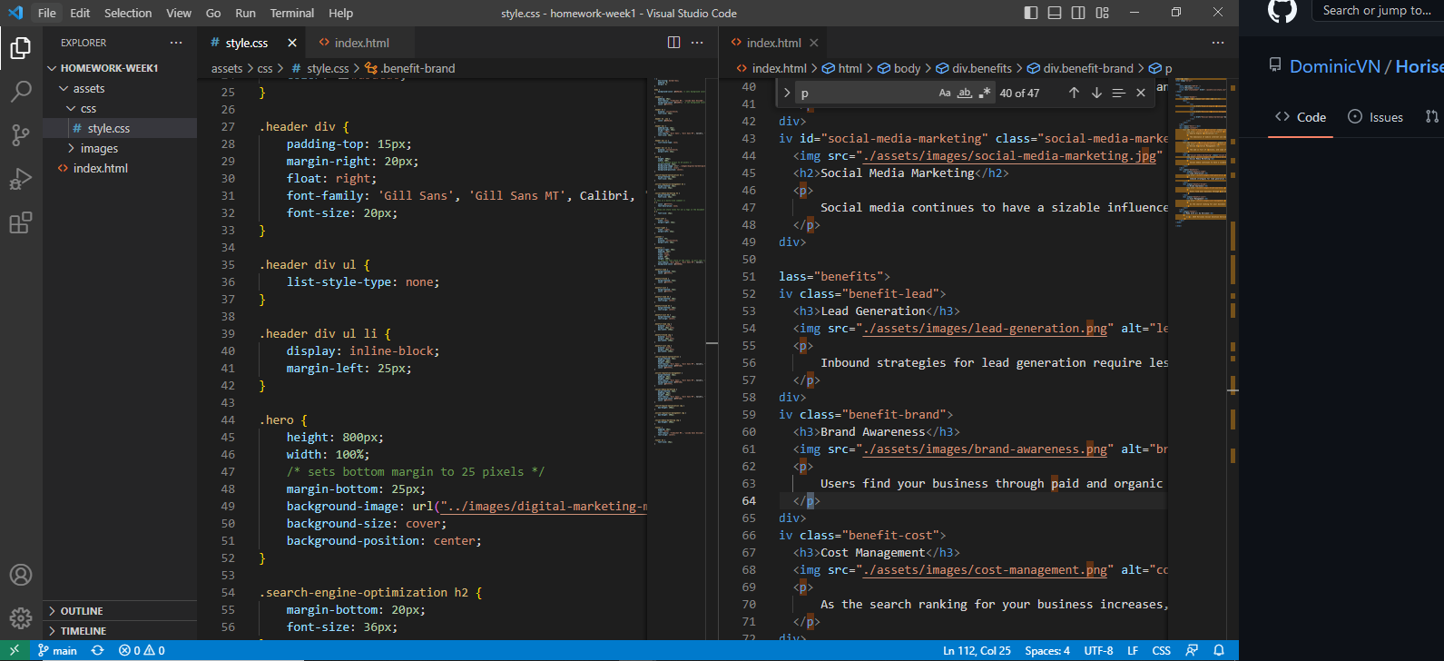 GitHub - DominicVN/Horiseon