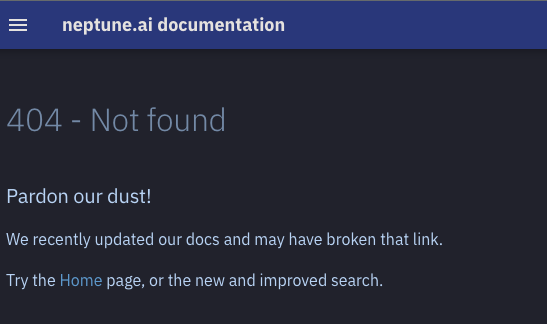 Link to Documentation is Broken in README.md · Issue #38 · neptune-ai/neptune-mlflow · GitHub